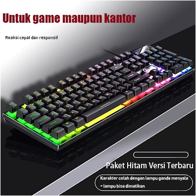 Jual Paket Keyboard dan Mouse Gaming RGB - Keyboard mekanik untuk PC ...