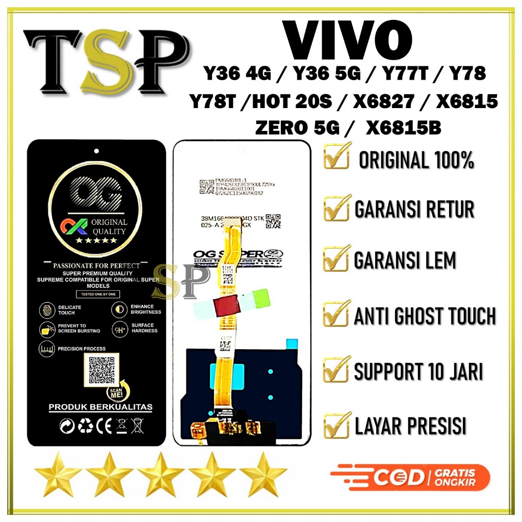 Jual LCD TOUCHSCREEN VIVO Y36 4G / Y36 5G / Y77T / Y78 / Y78T / Z7X ...