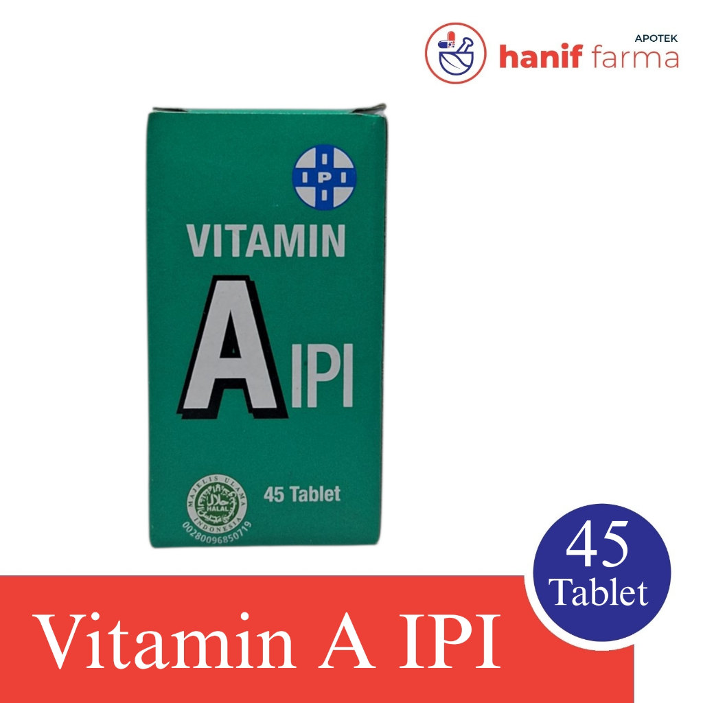 Jual Vitamin A IPI Botol isi 45 (Menjaga Kesehatan Mata) | Shopee Indonesia