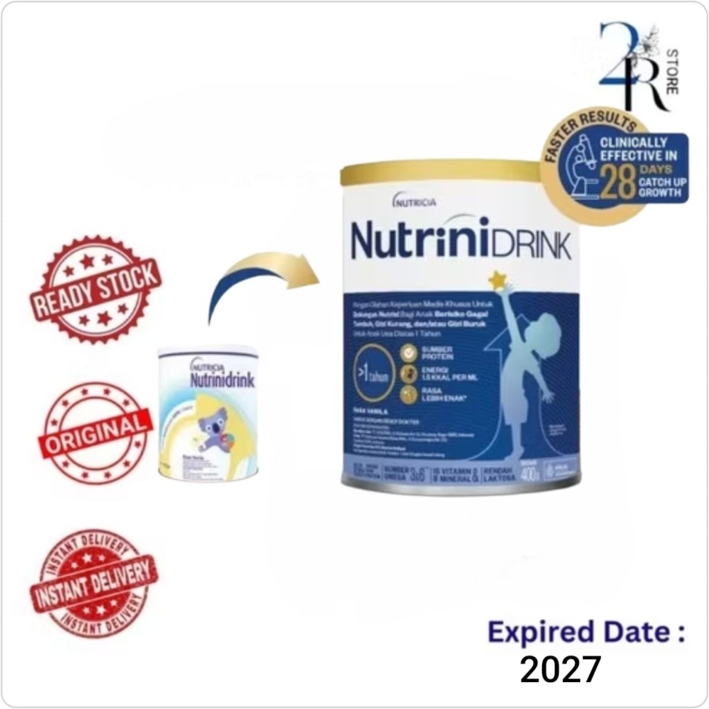 Jual NUTRINI DRINK POWDER VANILLA 800 G | Shopee Indonesia