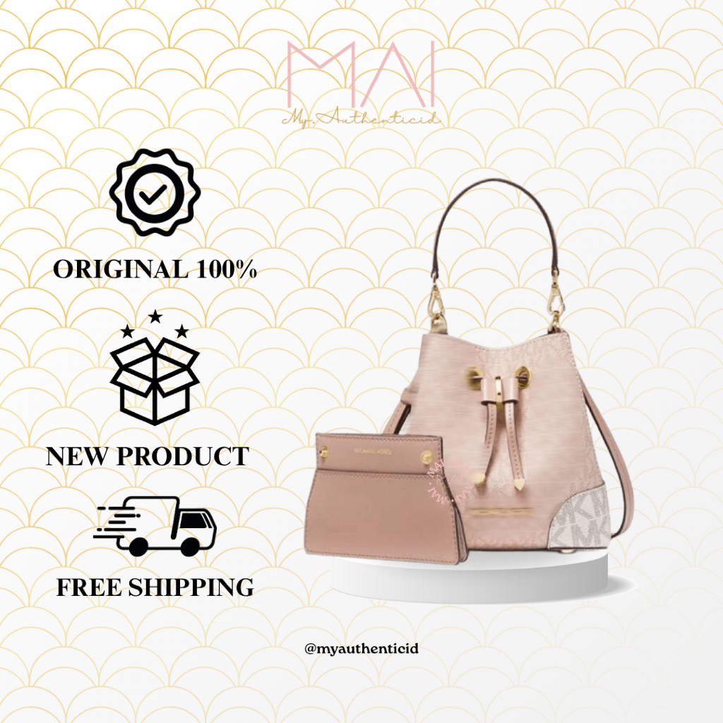 Jual Emka Mercer Gallery Convertible Bucket Crossbody Bag - Pink White ...