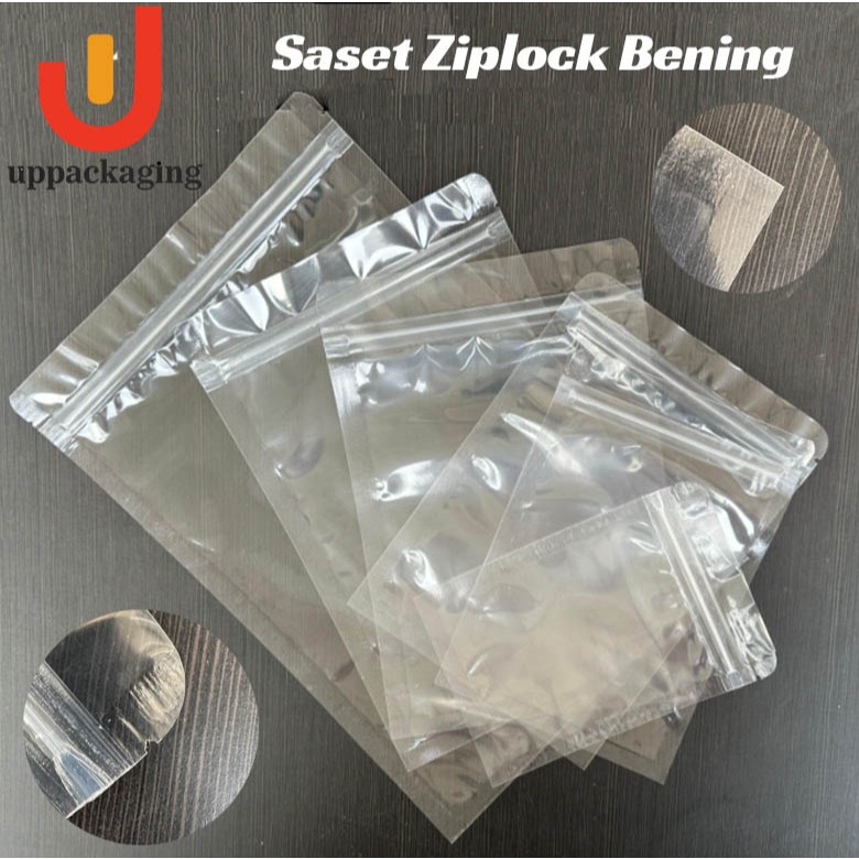 Jual Plastik PP Klip Bening Tebal Zip Lock Zipper Kemasan Seal Kemasan ...