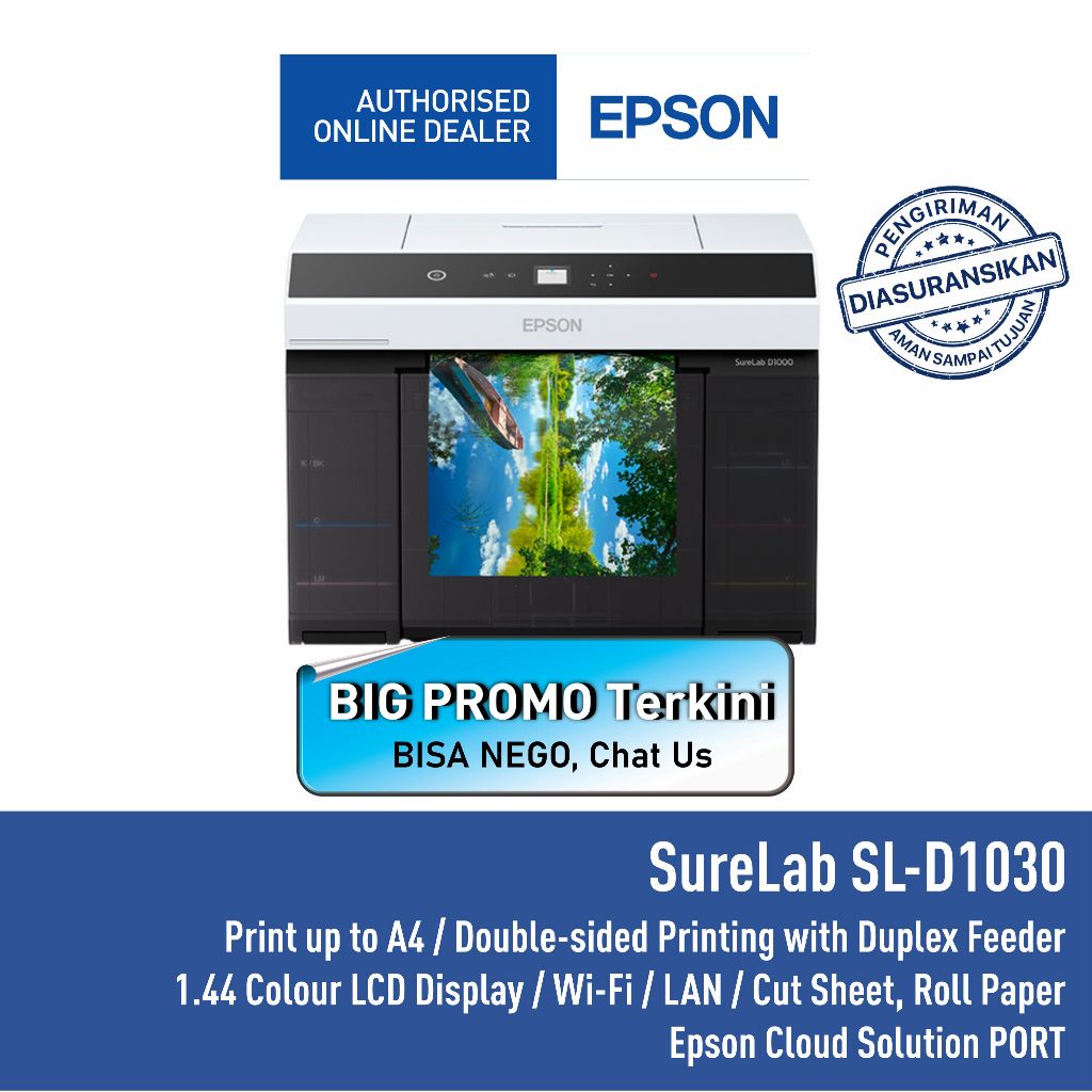 Jual Printer EPSON SURELAB SL D1030 SL-D1030 Printer Photo Foto MiniLab WiFi Duplex Ganti SL ...