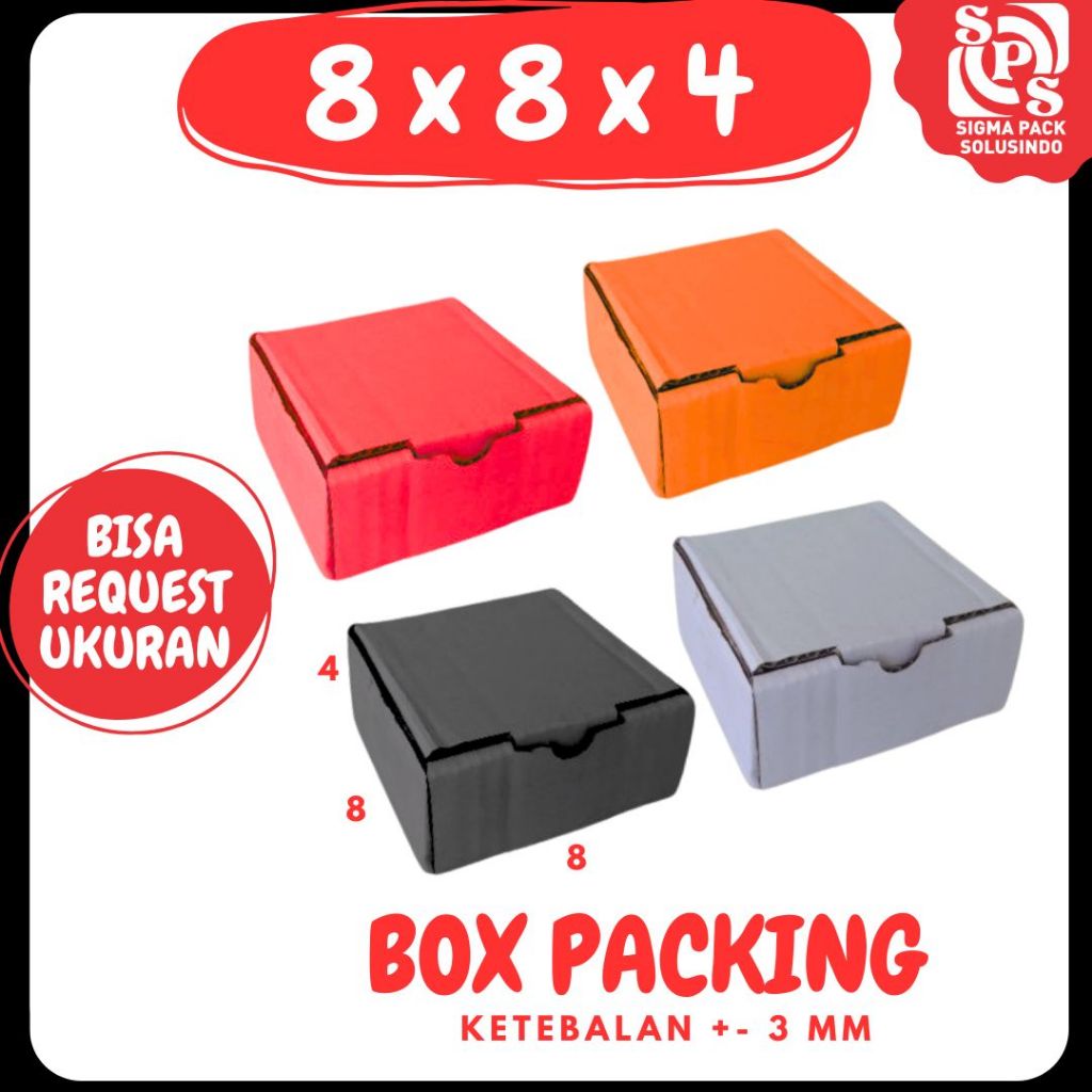 Jual Box 8x8x4 LD Kardus 8x8x4 LD Dus Jam Tangan 8x8x4 LD Kotak Packing ...