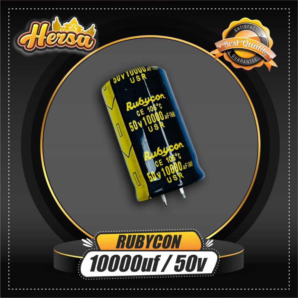 Jual elco rubycon hitam 50v 80v 100v 10000uF | Shopee Indonesia