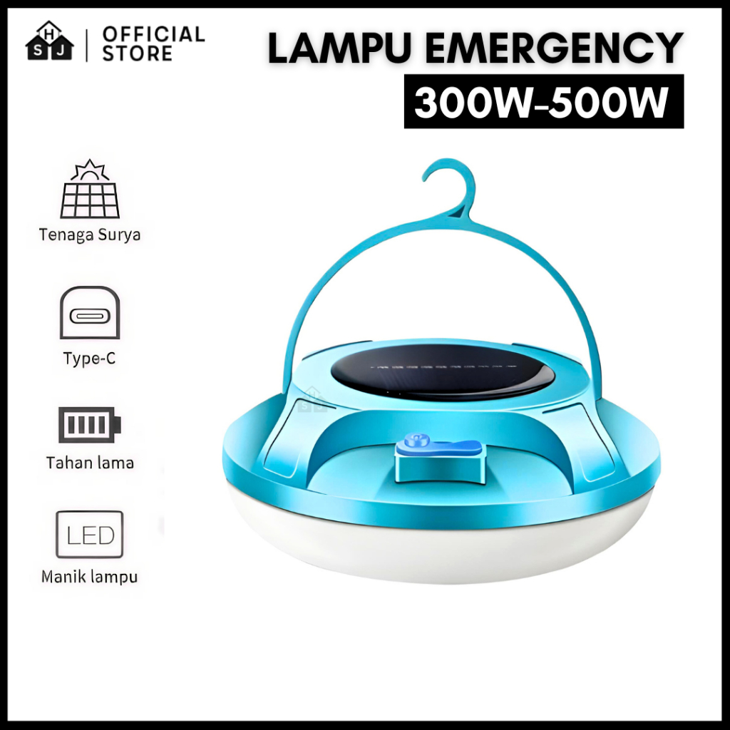 Jual Lampu Emergency UFO Gantung Solar Panel Camping Lamp Lampu Darurat Super Terang | Shopee ...