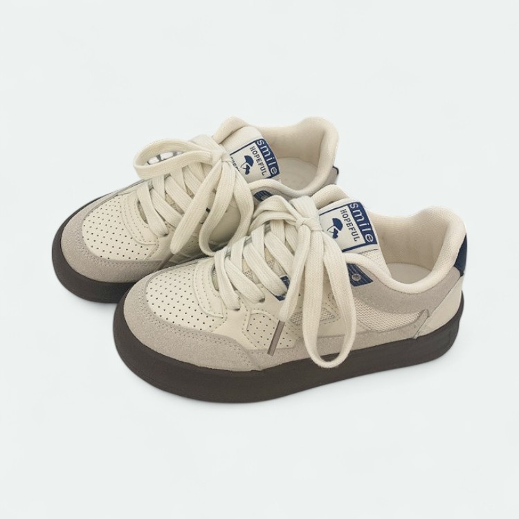 Jual Kiwari Shoes - Sepatu Sneakers Wanita Nevaeh Beige Casual Korea ...