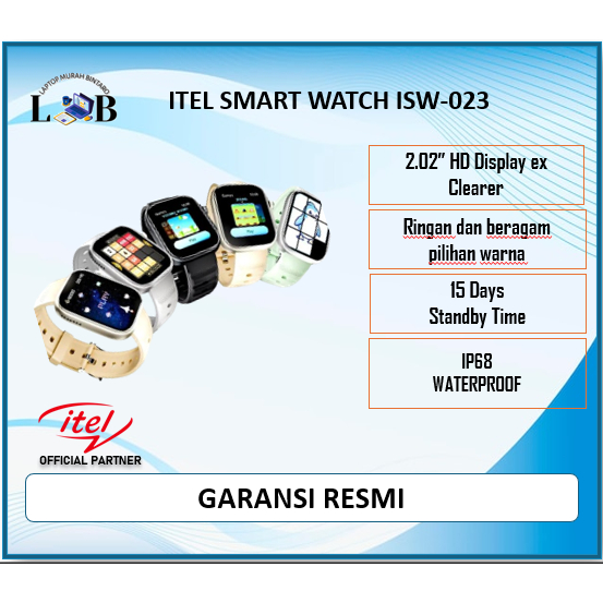 Jual itel Smart Watch Smartwatch 023 ISW-O23 3 Active | Tahan Air ip68 ...