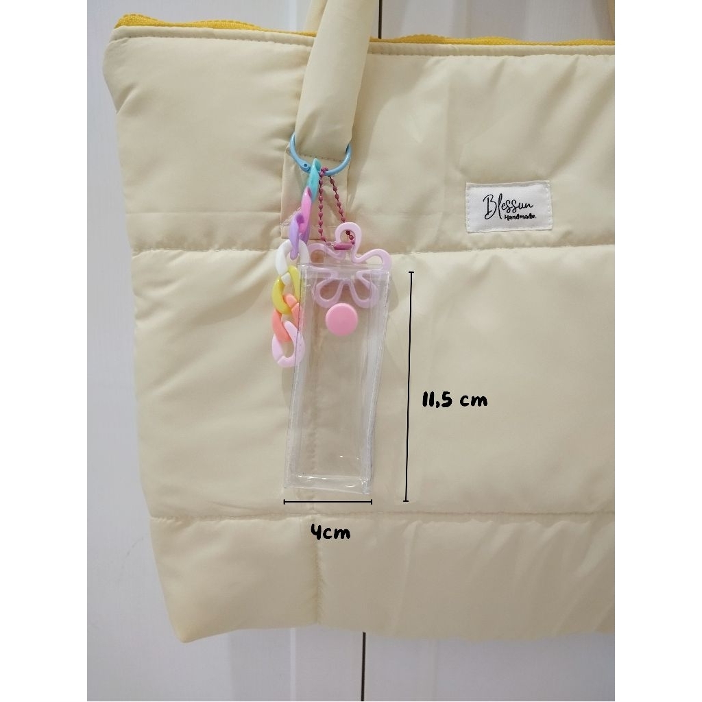 Jual mini pouch transparan key chain / gantungan tas pouch transparan ...