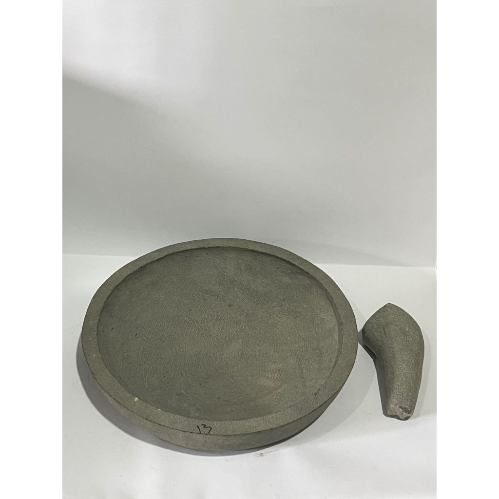 Jual Cobek Batu + Uluk Cobek Batu Diameter 13" Inch Original Batu ...