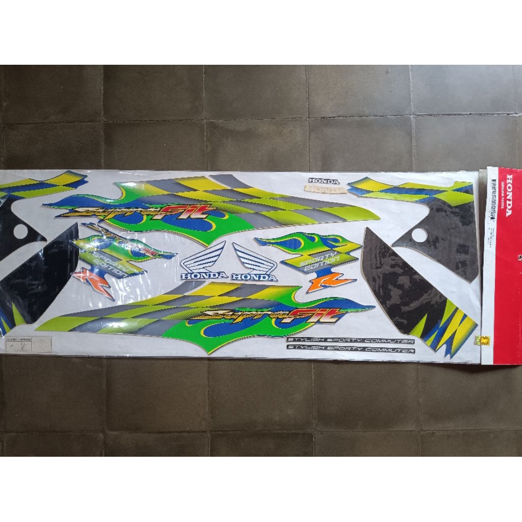 Jual Striping sticker stiker decal strip stripe motor Honda Supra fit ...