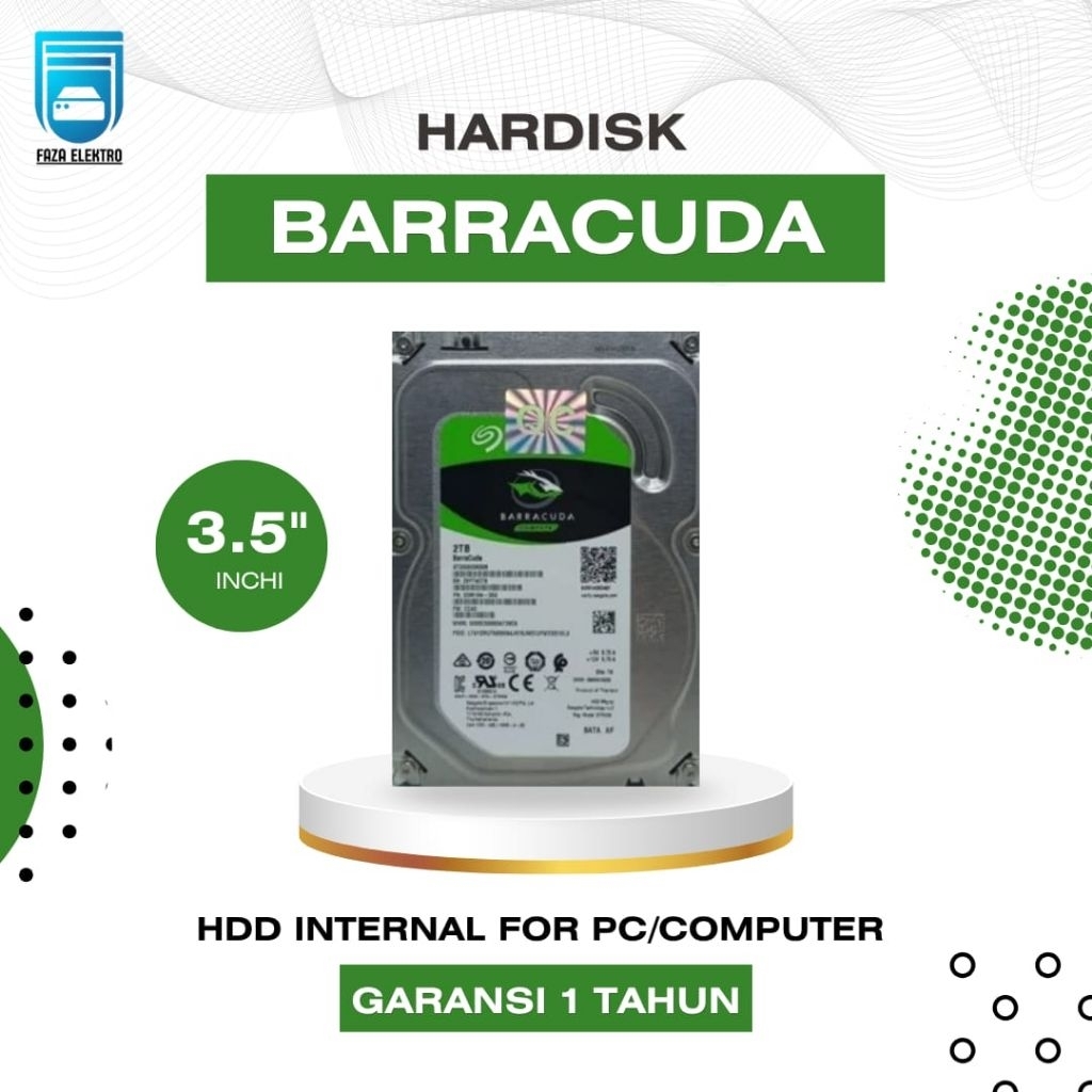 Jual Hardisk PC 3TB/2TB/1TB/500GB BARRACUDA/WD BLUE Sata 3.5" HDD FOR ...