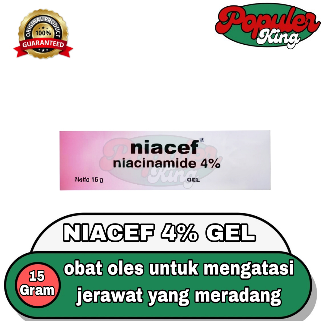 Jual Niacef 4 % Gel 15 Gram - Untuk Mengatasi Jerawat | Shopee Indonesia