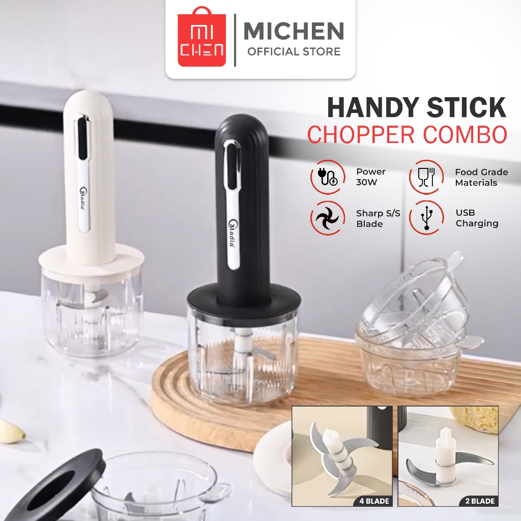 Jual Chopper Penggiling Daging Elektrik Blender Bumbu Multifungsi 4 in ...