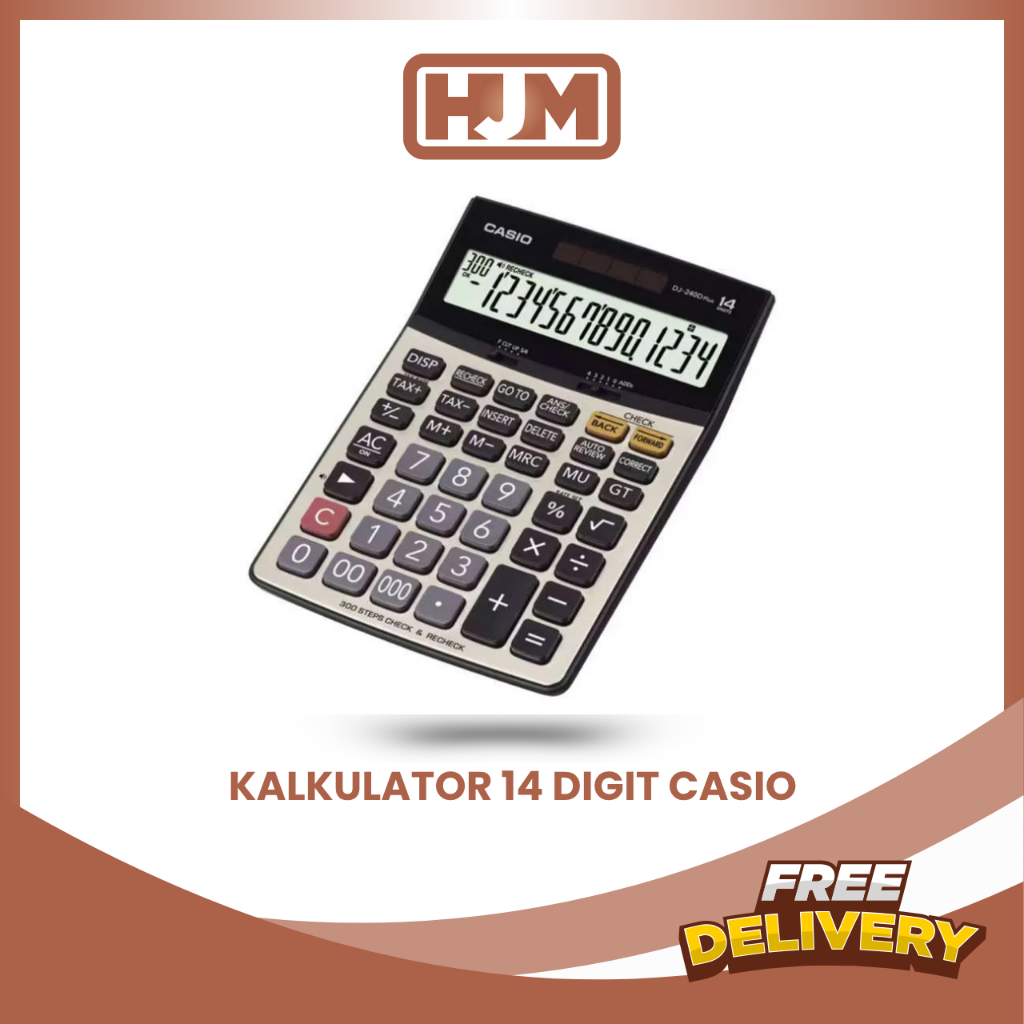 Jual KALKULATOR 14 DIGIT CASIO / DJ 240 D Plus | Shopee Indonesia