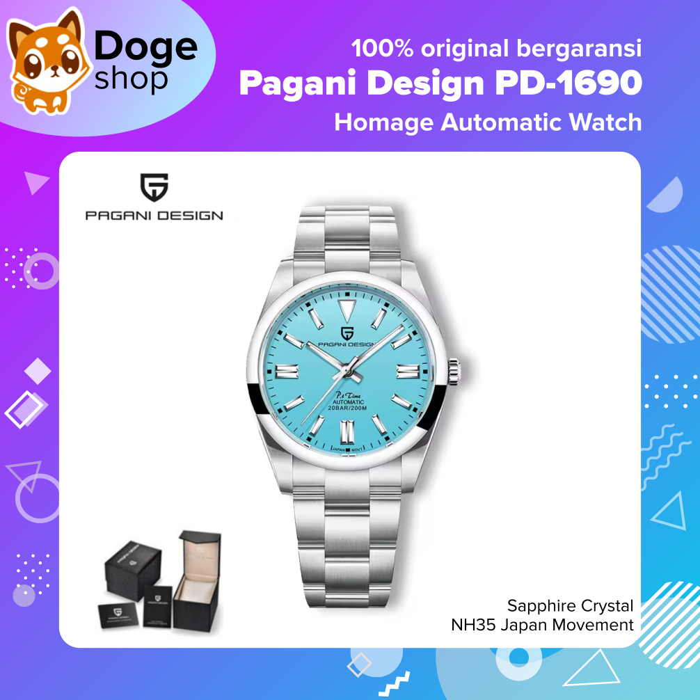 Jual Pagani Design PD-1690 Automatic Watch Homage NH35 Japan Movement Jam Tangan PD1690 Sapphire ...