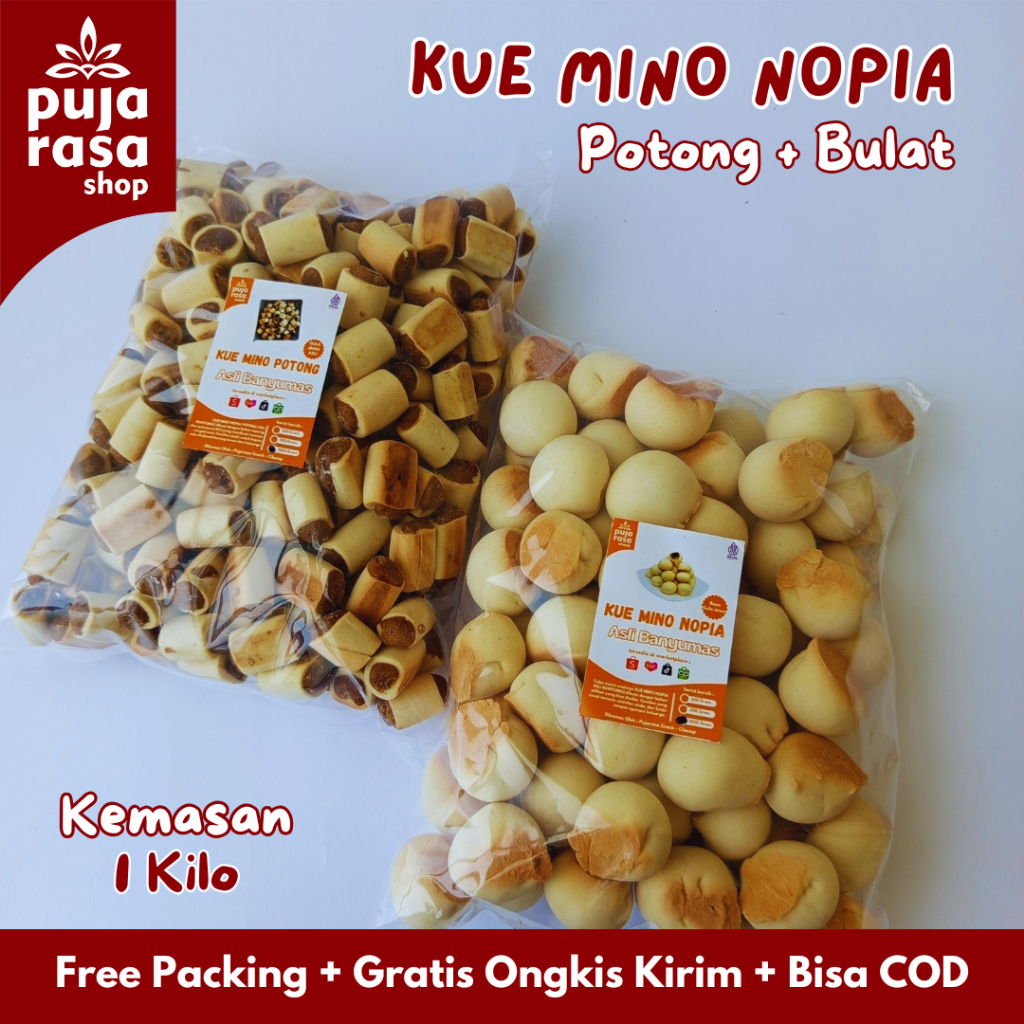 Jual SNACK KUE MINO NOPIA MINI POTONG BULAT ASLI BANYUMAS RASA GULA ...