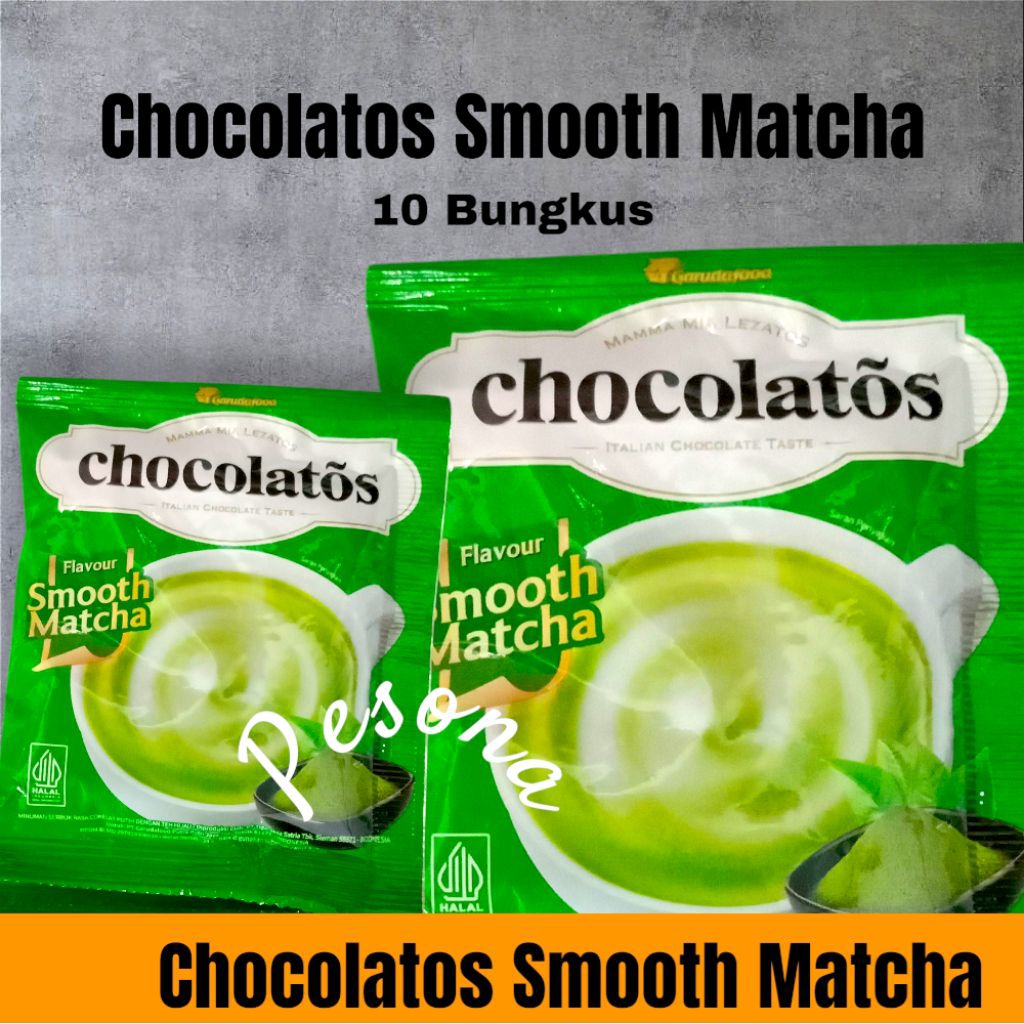 Jual Chocolatos Matcha 1 renceng 10 bungkus Cokolatos matcha green tea ...