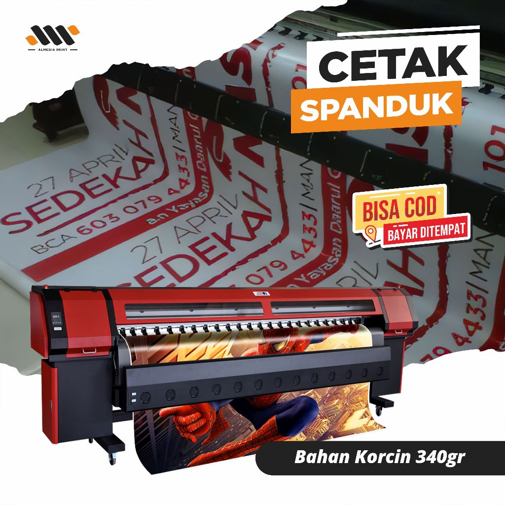Jual Cetak Spanduk, Baligho, Banner Korcin 340 (GRATIS DESAIN) | Shopee ...