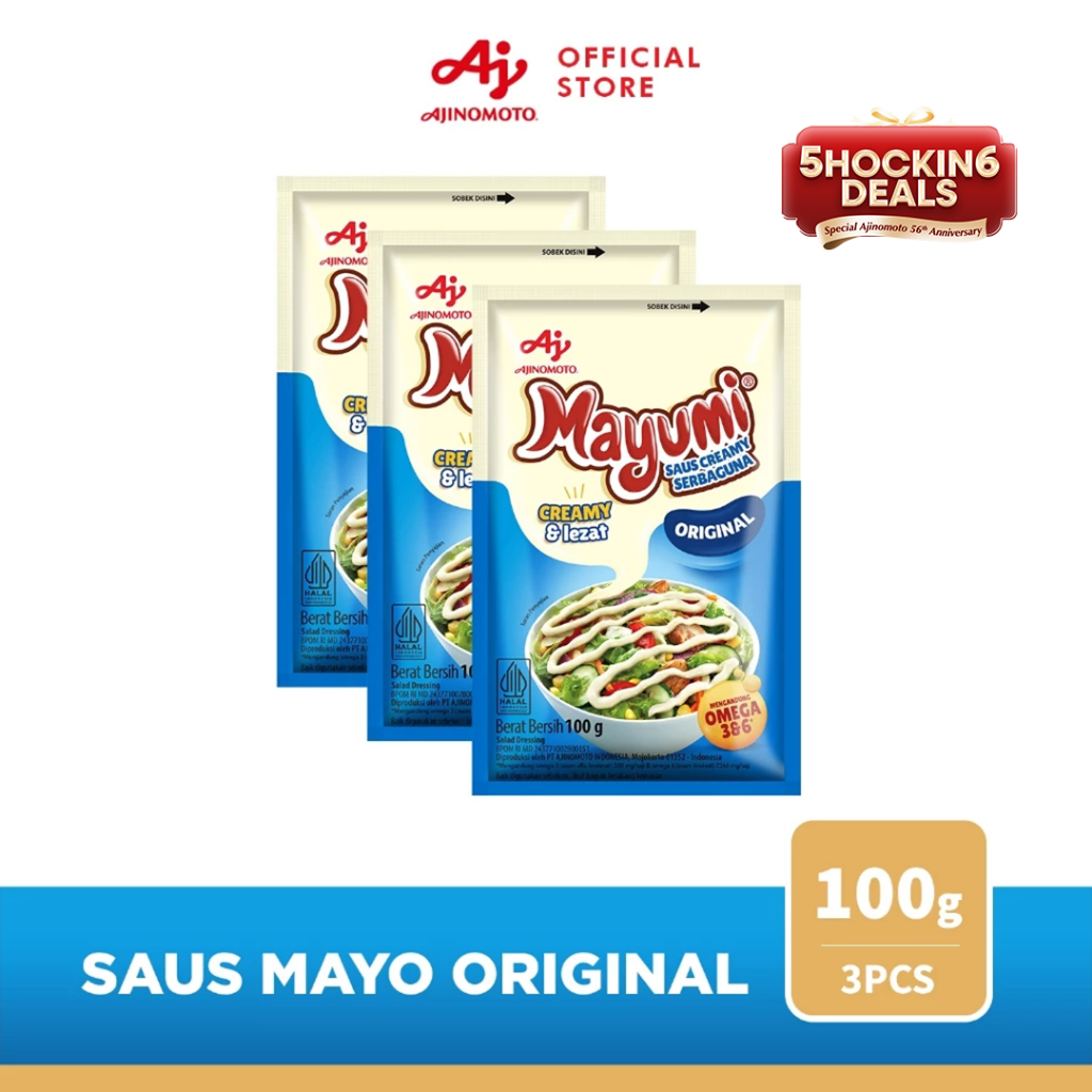 Jual MAYUMI® Mayonaise Saus Mayo Original 100g (3pcs) - Mayones Saus ...