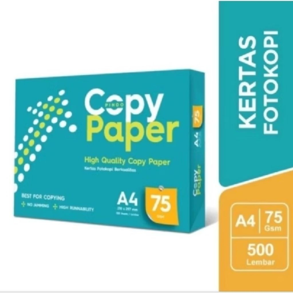 Jual Kertas HVS Copy Paper A4 75gsm 1Rim (500lbar) | Shopee Indonesia