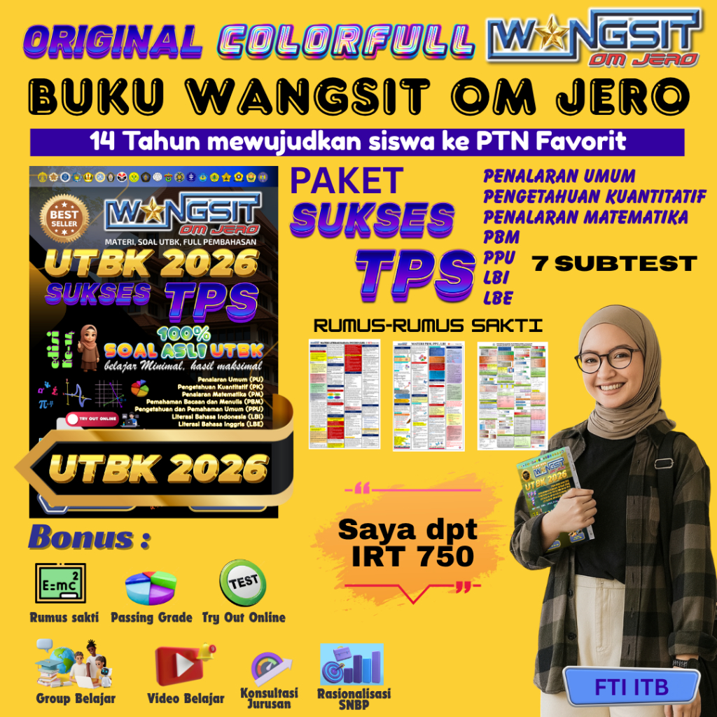 Jual [edisi terbaru UTBK 2026] Buku Wangsit OM JERO TPS UTBK SNBT 2026 ...