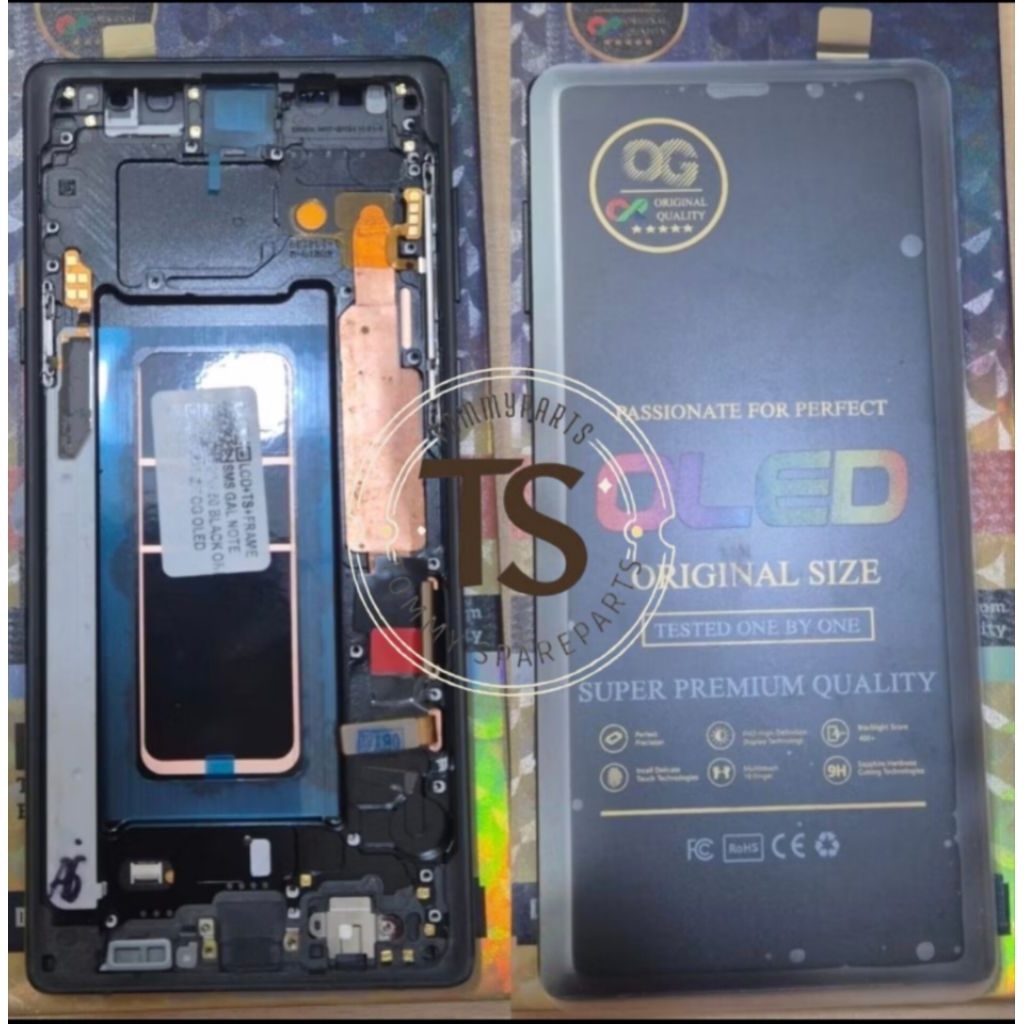 Jual LCD TOUCHSCREEN PLUS FRAME SAMSUNG GALAXY NOTE 9 N960 OLED SIZE OG ...