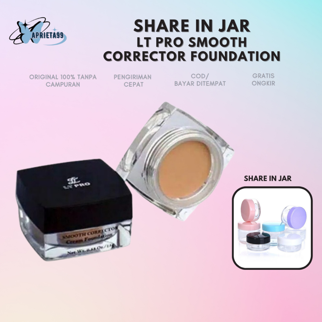 Jual (Share in Jar) LT Pro Smooth Corrector Cream Foundation LT Pro ...