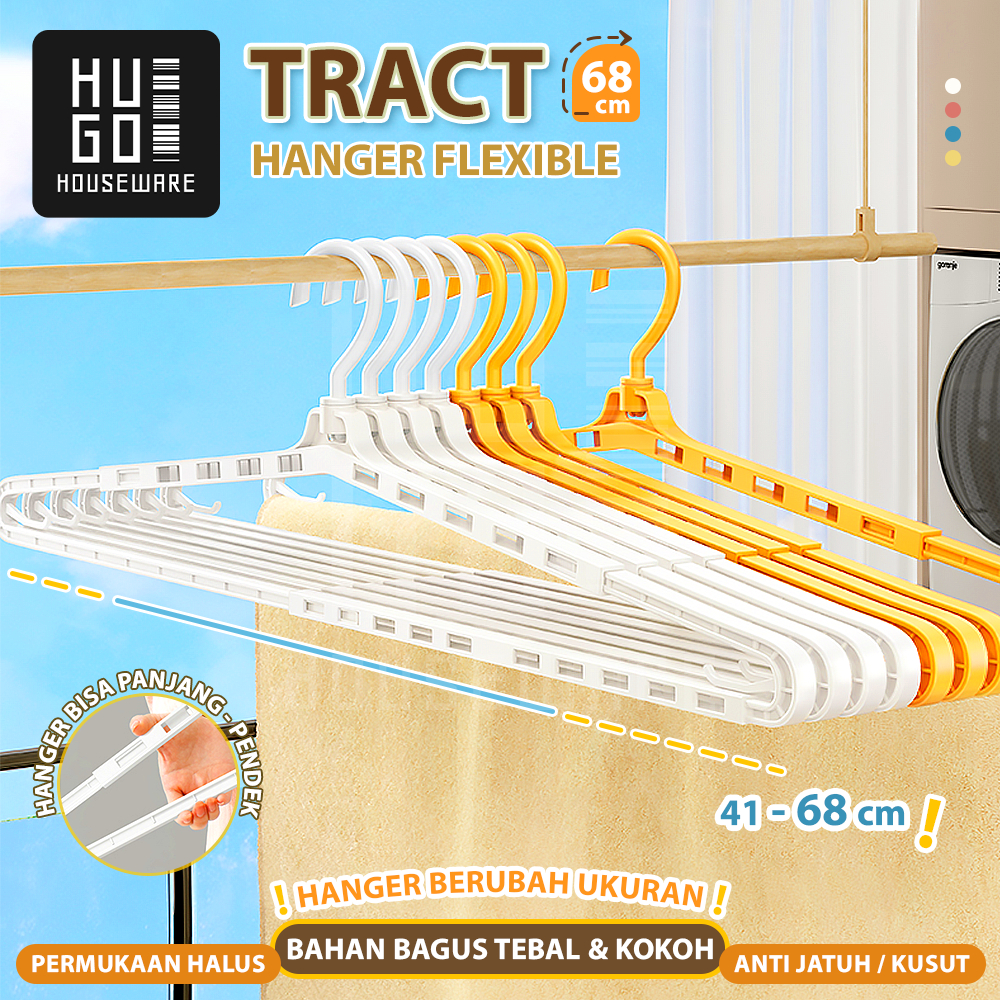 Jual HUGO Gantungan Tarik Hanger Handuk Lebar Gantungan Baju Pakaian ...
