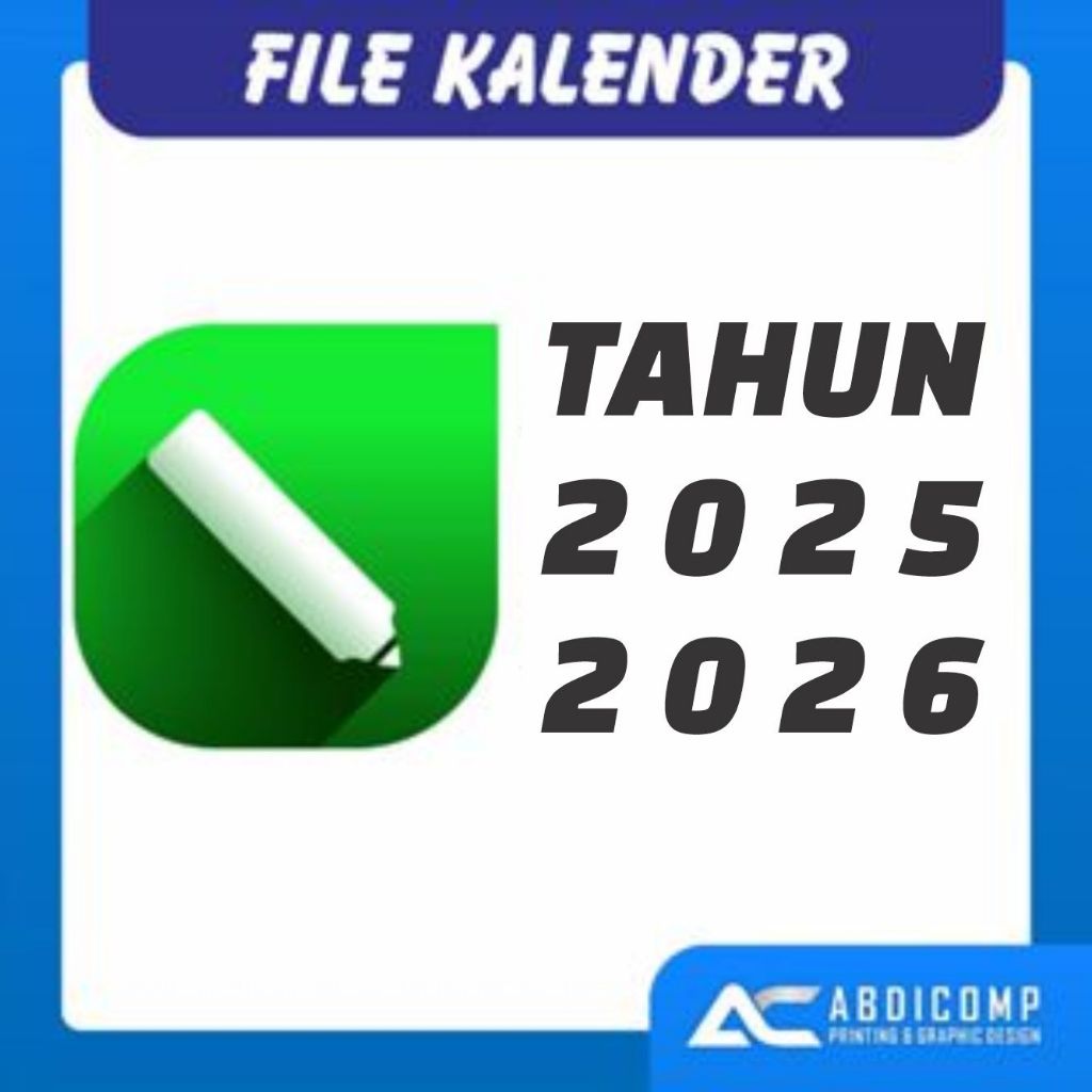 Jual File Kalender Tanggalan Tahun 2025 2026 CDR | Shopee Indonesia