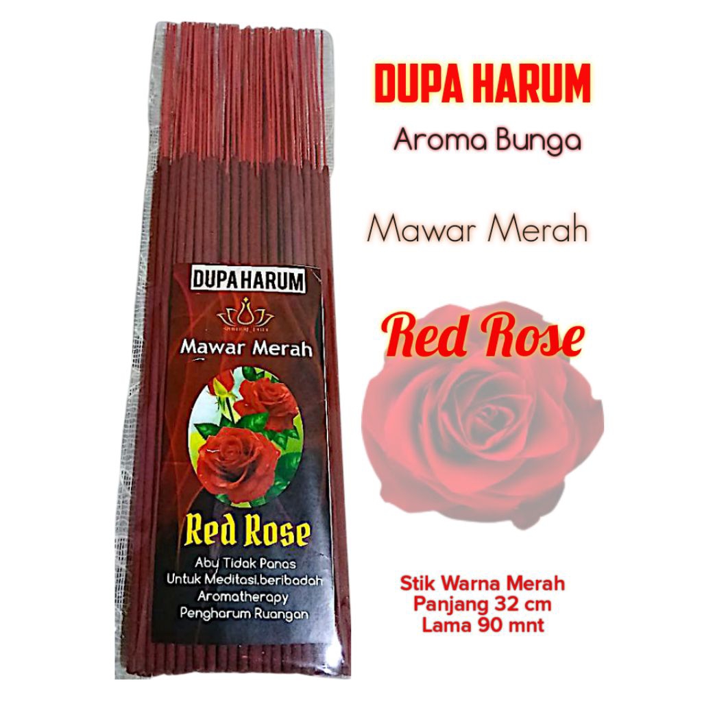 Jual Dupa MAWAR MERAH Aroma Bunga Segar | Shopee Indonesia