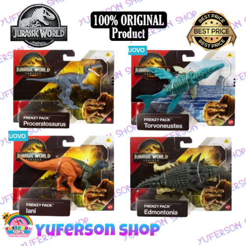 Jual Mattel Jurassic World Rebirth Frenzy Pack Dinosaur Figure Digital ...