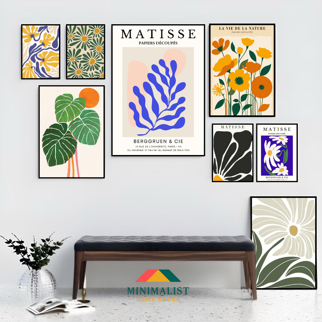 Jual Poster bunga bingkai frame dekorasi hiasan dinding estetik ...