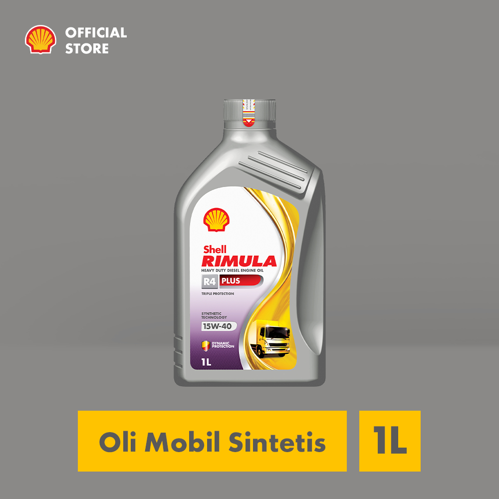 Jual Oli Mesin Mobil Shell Rimula R4 Plus (1L) | Shopee Indonesia