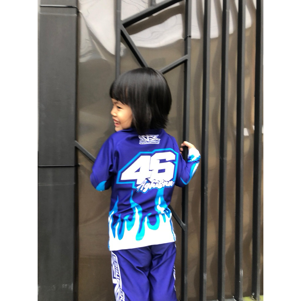 Jual jersey push bike fire blue dgl pro | Shopee Indonesia