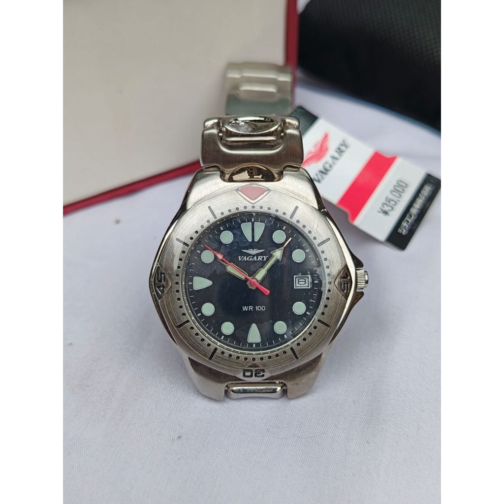 Jual Jp429D Jam tangan pria VAGARY MILITARY diver watch Japan quartz ...