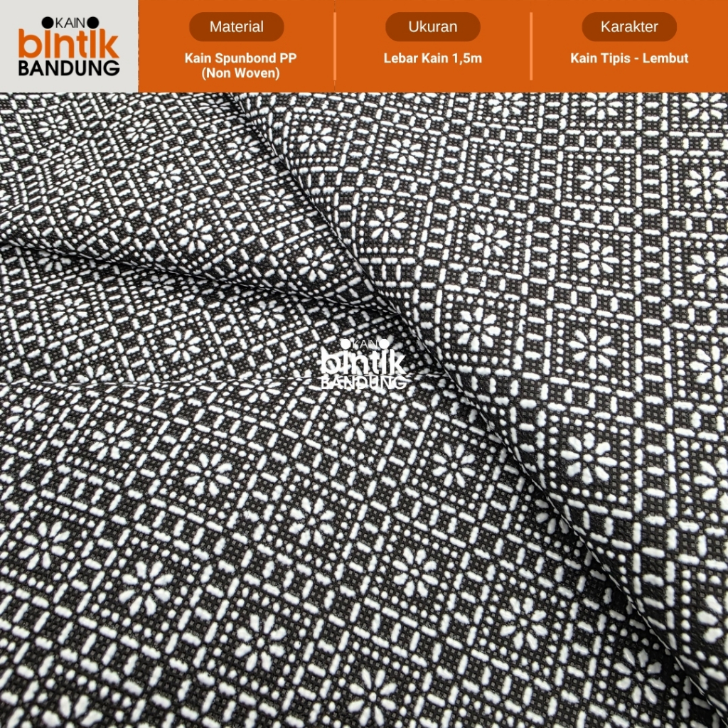 Jual Kain Bintik Anti Slip Spunbond PP Bunga Kotak 1.5mx1m Alas Karpet ...