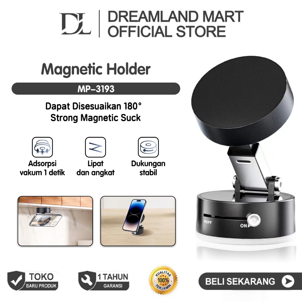 Jual DL Vacuum Magnetic Phone Holder 180 °magnetic Phone Holder ...