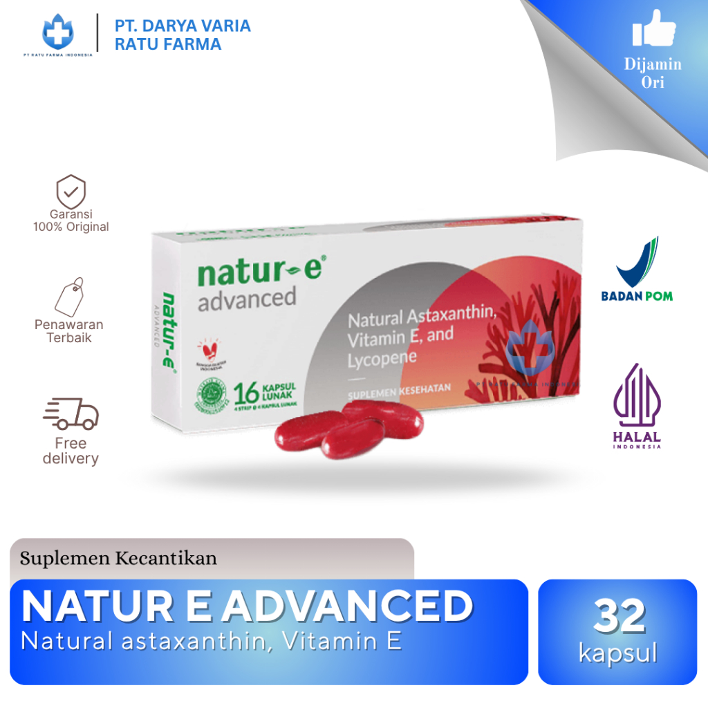 Jual Natur-E Advanced 32s Soft Capsule suplemen / vitamin / vitamine ...