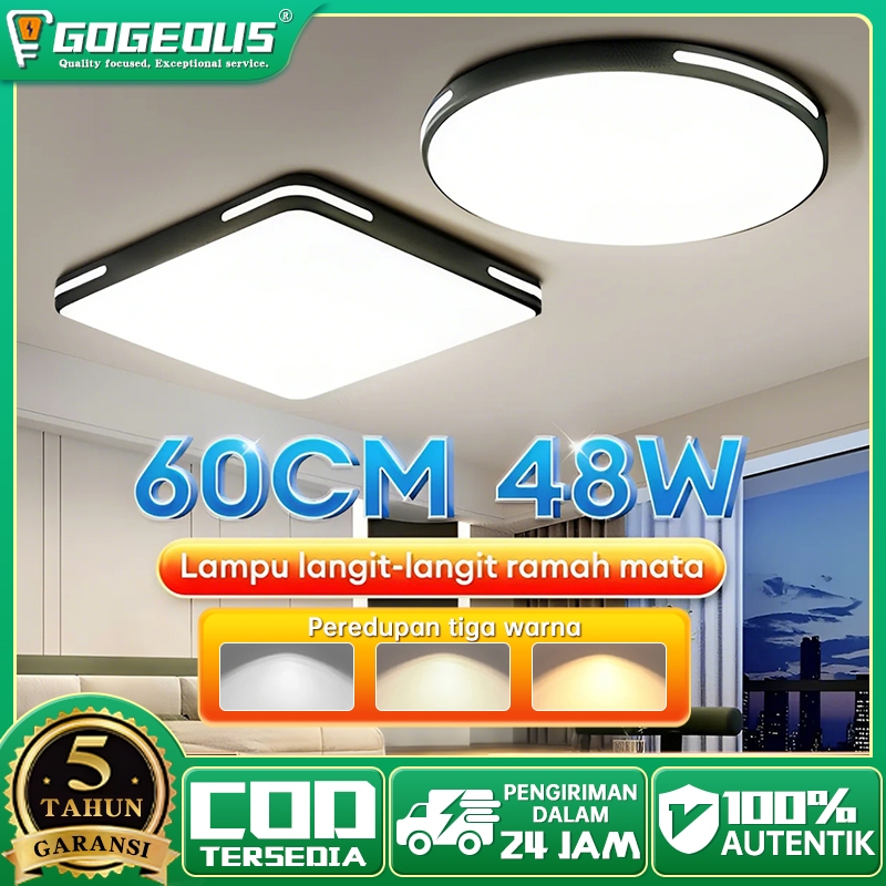 Jual 【COD】Lampu Plafon 3 Waran 12/36 Watts Besi Lampu Ruang Tamu ...