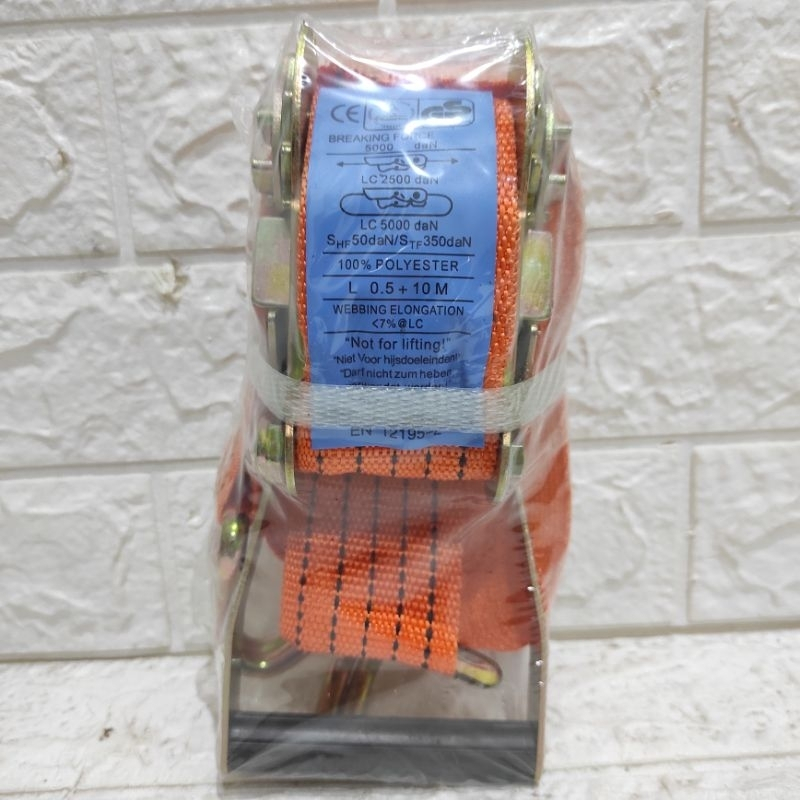 Jual WEBBING CARGO LASHING 2" X 10METER RACHET TIE DOWN 2 TON X 10M ...