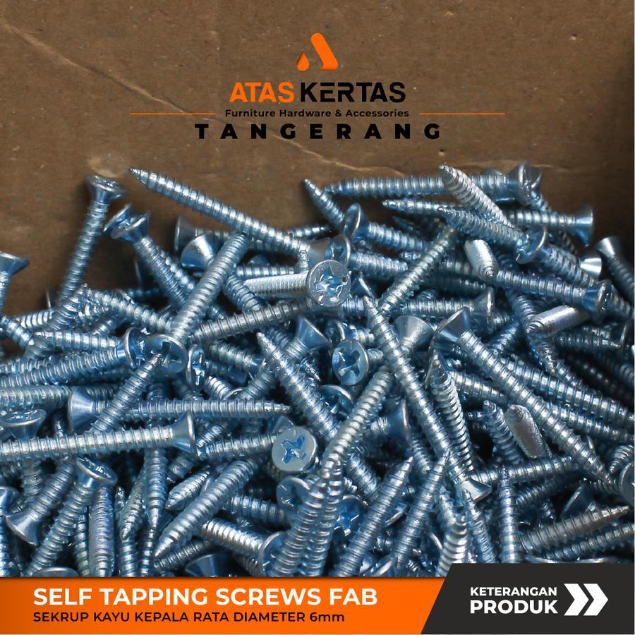 Jual sekrup tapping - Tapping Screw FH6 Sekrup Baja Anti Karat dan Kuat [paket 100pcs] | Shopee ...