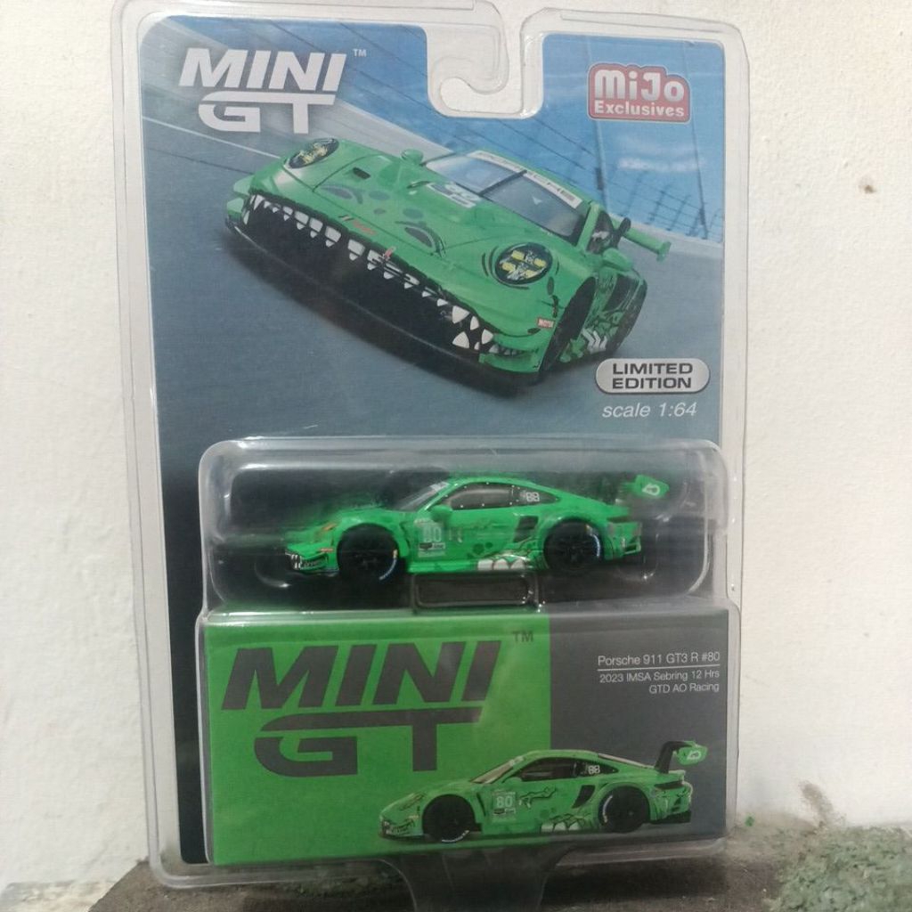 Jual Mini GT#713 Porsche 911 GT3 R #80 2023 IMSA Sebring 12 Hrs GTD AO ...