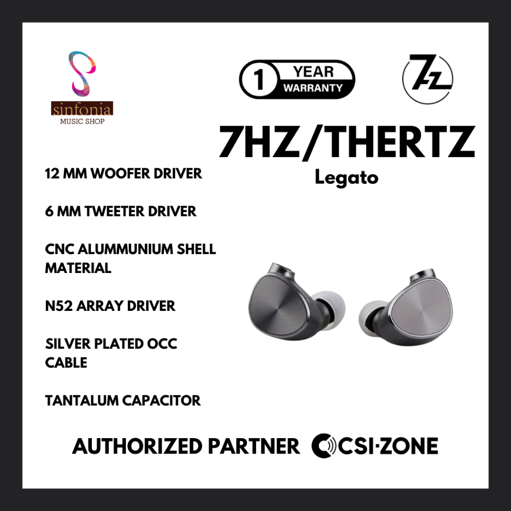 Jual 7Hz / 7 Hertz Legato Dual Dynamic Driver In Ear Monitor Earphone ...