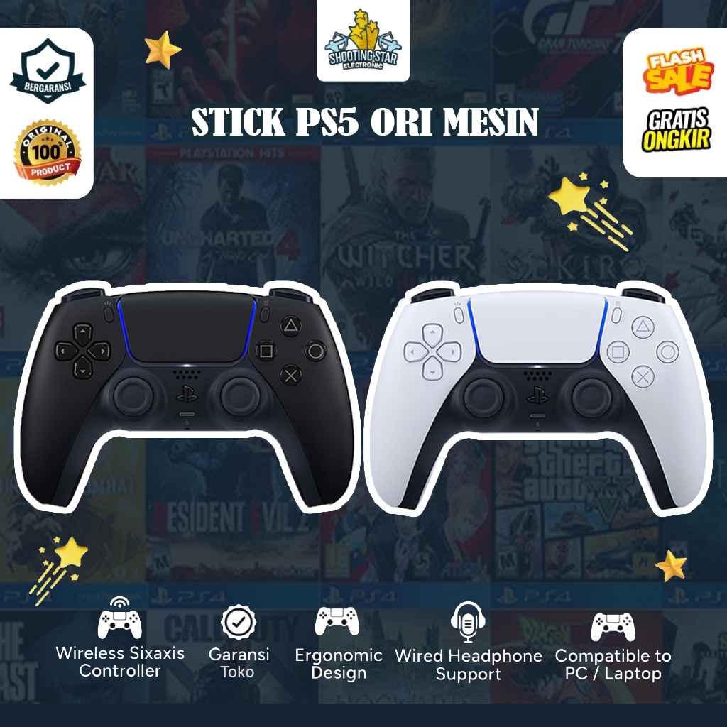 Jual STICK PS 5 | DualSence PS5 ORI MESIN -100% ori GARANSI TOKO 1BULAN ...