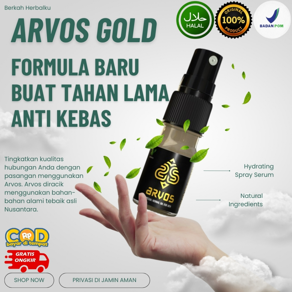 Jual TOP1 ARVOS Obat kuat semprot pria tahan lama oles X-Sensiall Spray ...