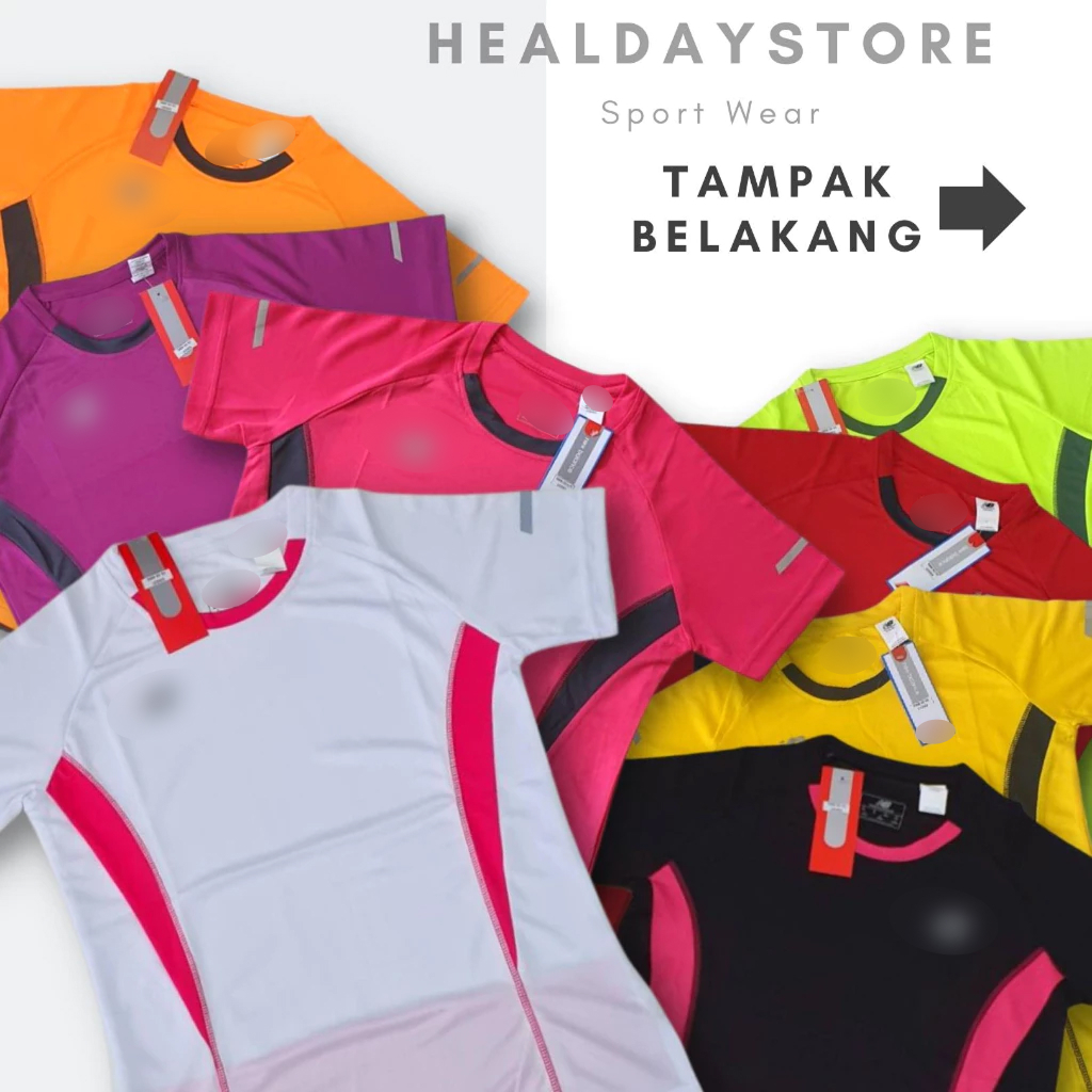 Jual Baju Olahraga Wanita Running gym fitnes Kaos Jogging Wanita ...