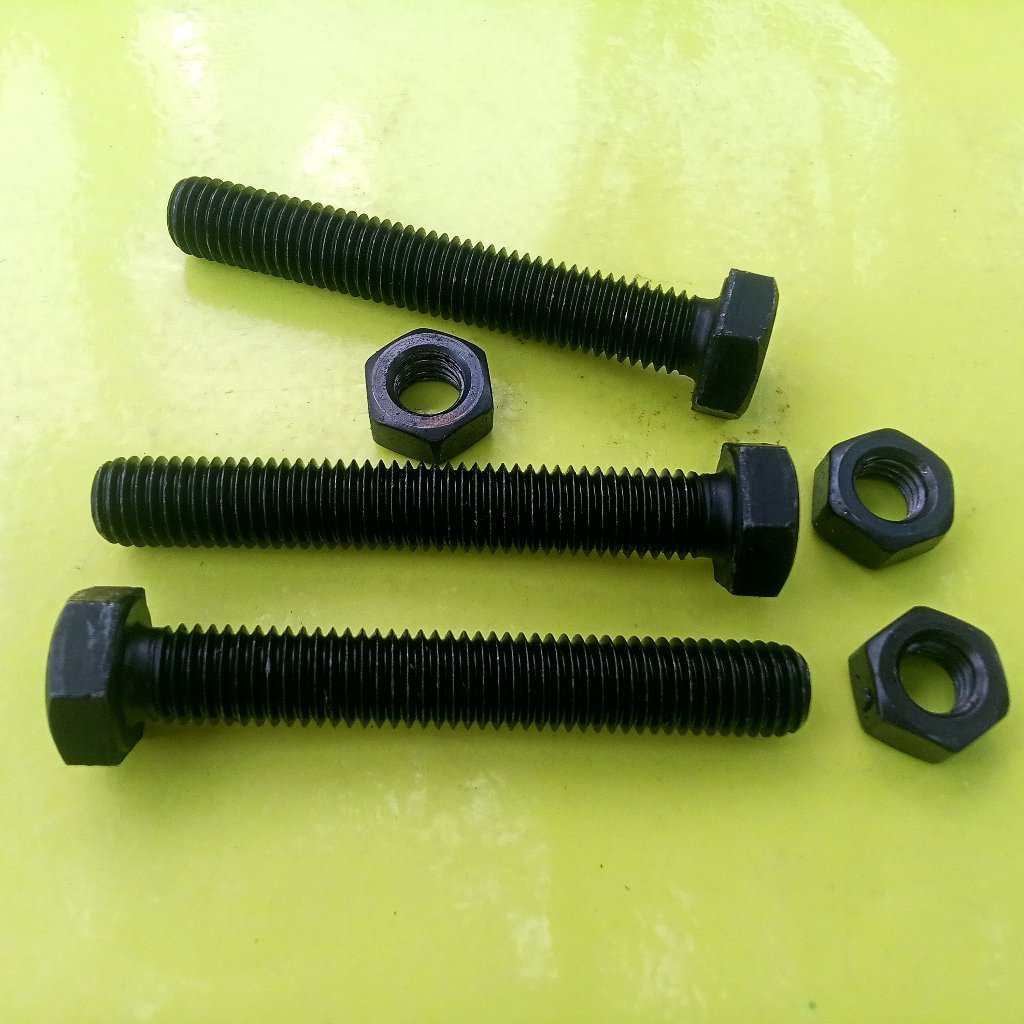 Jual BAUT BAJA HTB 8.8 M20 X 140 FULL DRAT / BAUT BAJA M20 X 140 HITAM ...