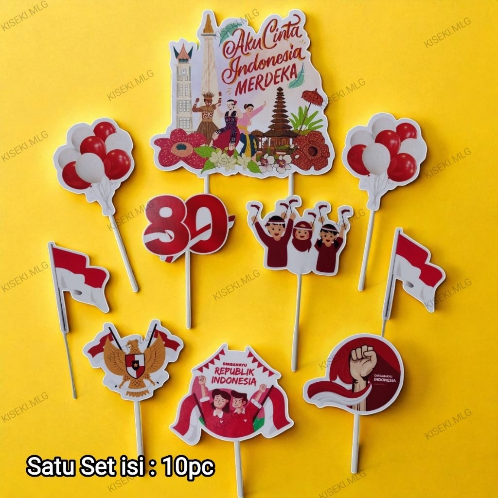 Jual Topper Tumpeng Agustusan Kemerdekaan Dirgahayu Indonesia | Shopee ...