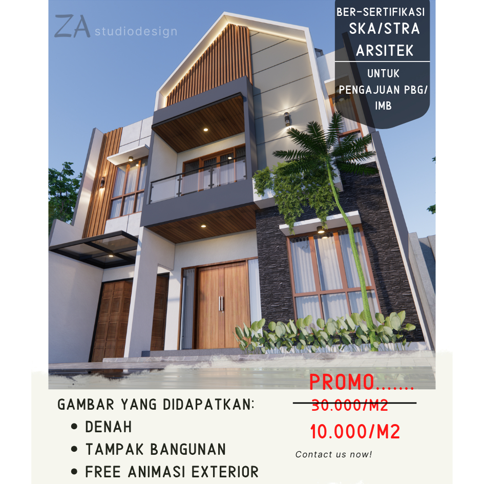 Jual Jasa Desain Rumah 3D Full Render Paket komplit Custom CAD IMB ...